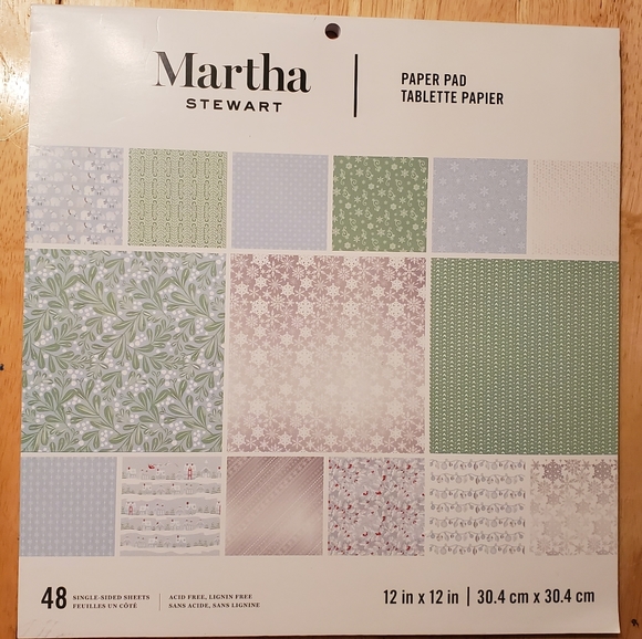 Martha Stewart | Holiday | Martha Stewart Holiday Scrapbook Paper Pad ...